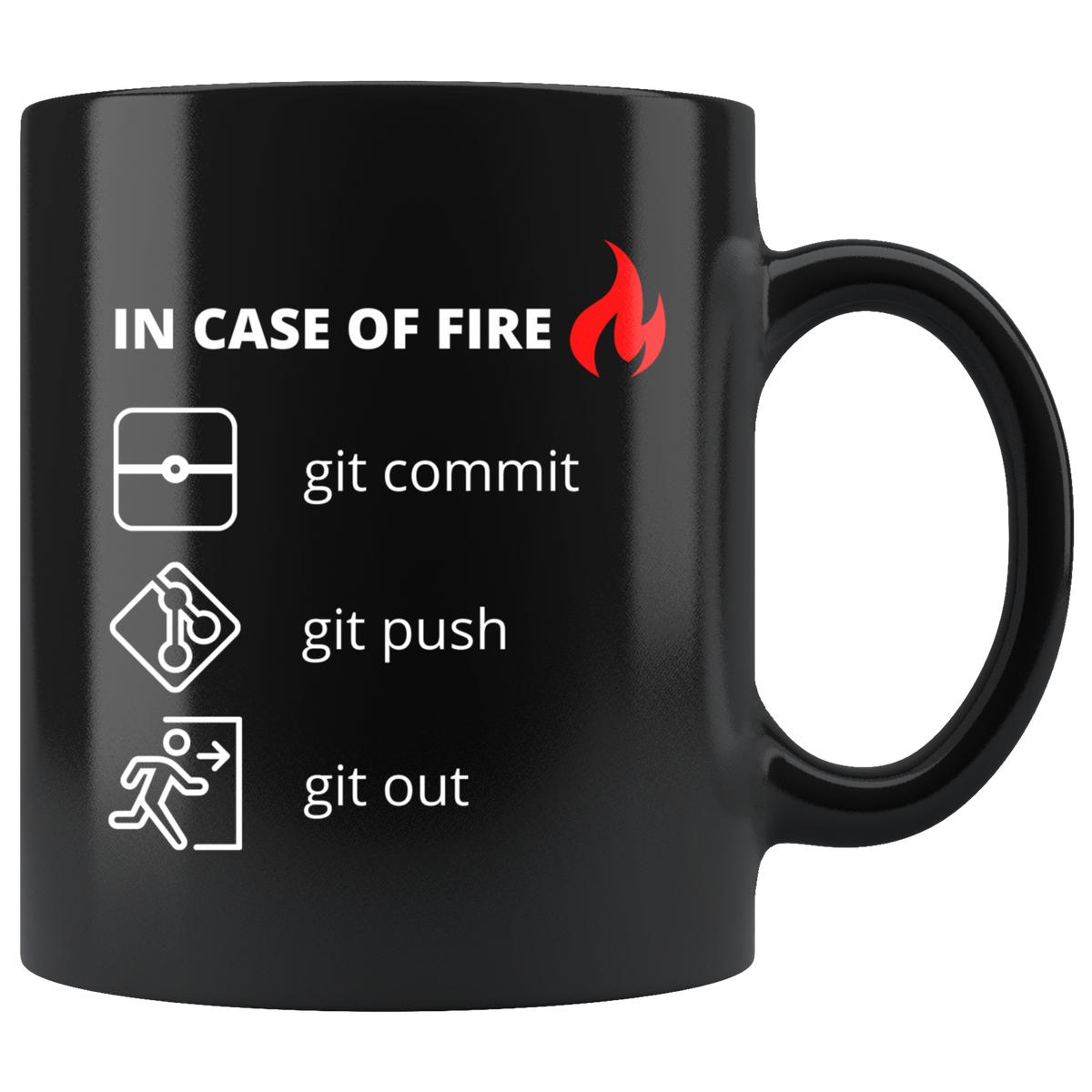 In Case of Fire Git Mug (Dark Mode) – codebrew mugs